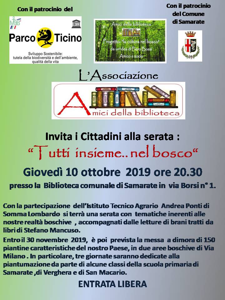 Tutti insieme nel bosco - Parco Ticino